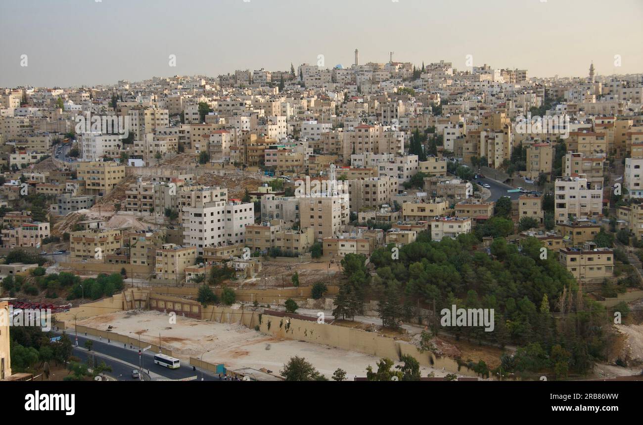 Skyline over Amman, Jordan Stock Photo - Alamy