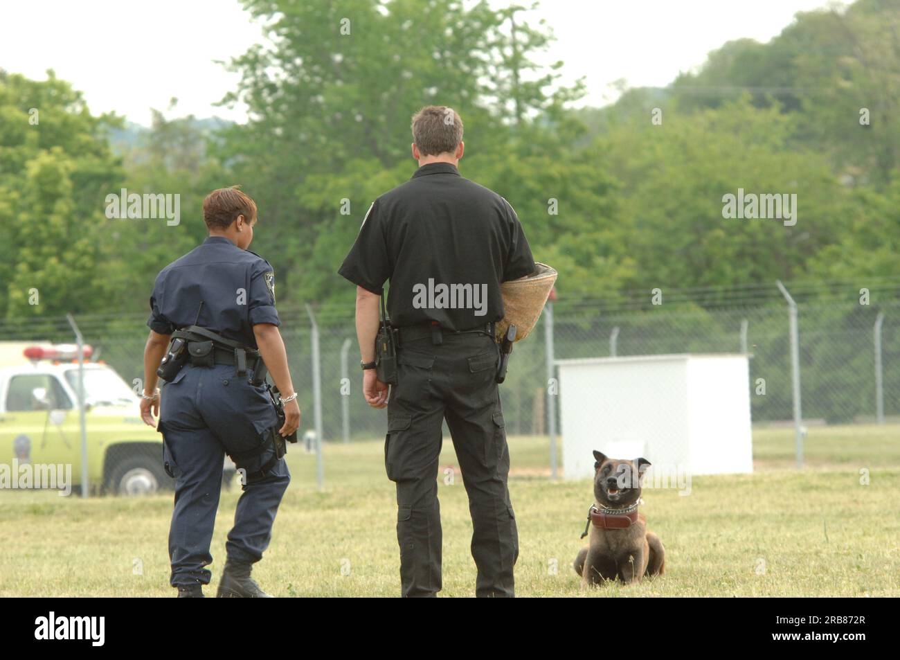 Law enforcement canine exercises on the occasion of the U.S. Park ...