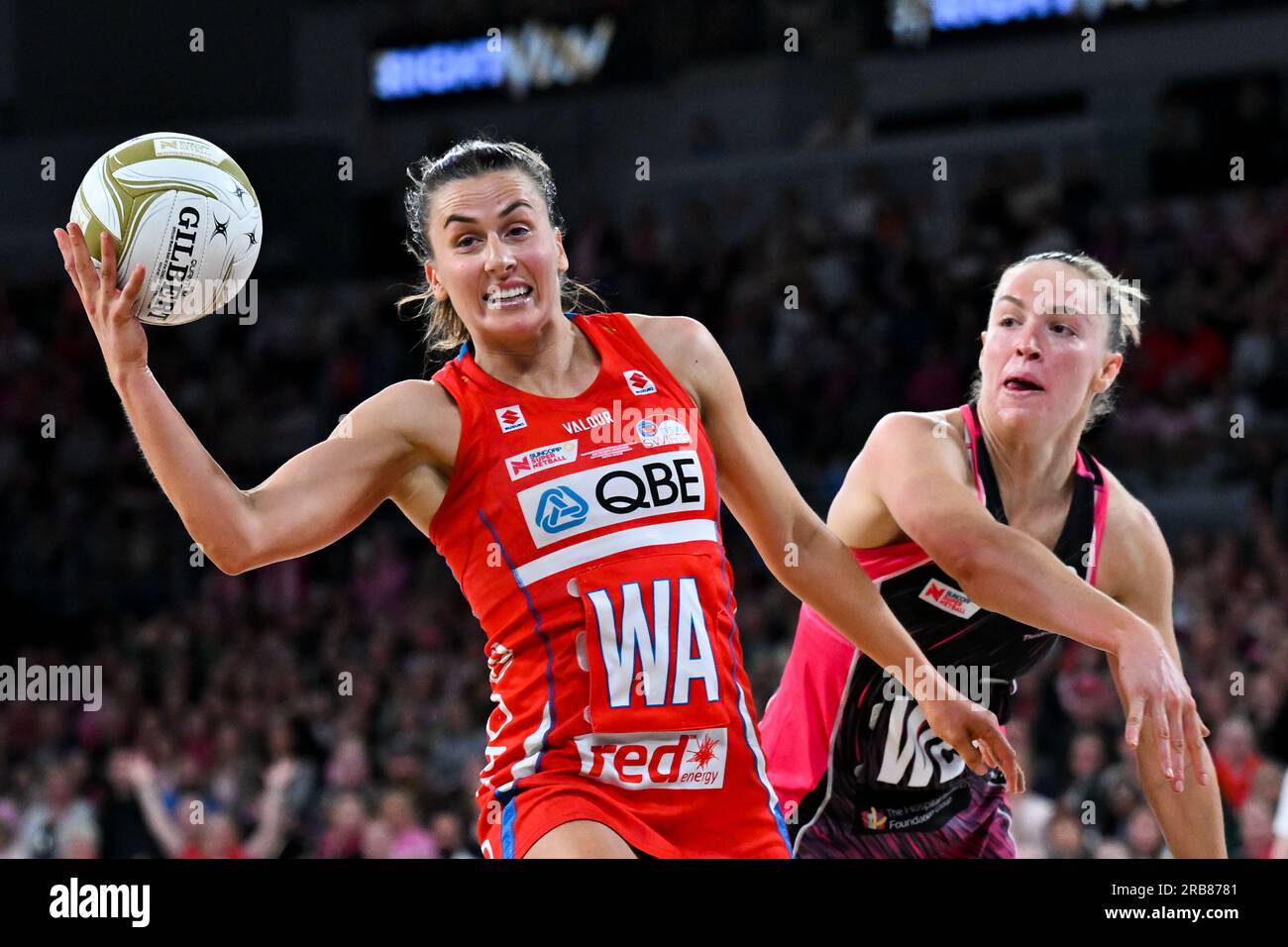 Melbourne, Australia. 08th July, 2023. Maddy Proud of the Swifts in ...