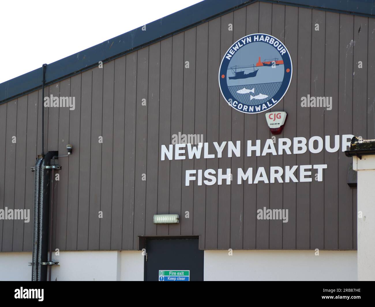 Newlyn Harbour Fish Market, Cornwall, UK Stock Photo - Alamy