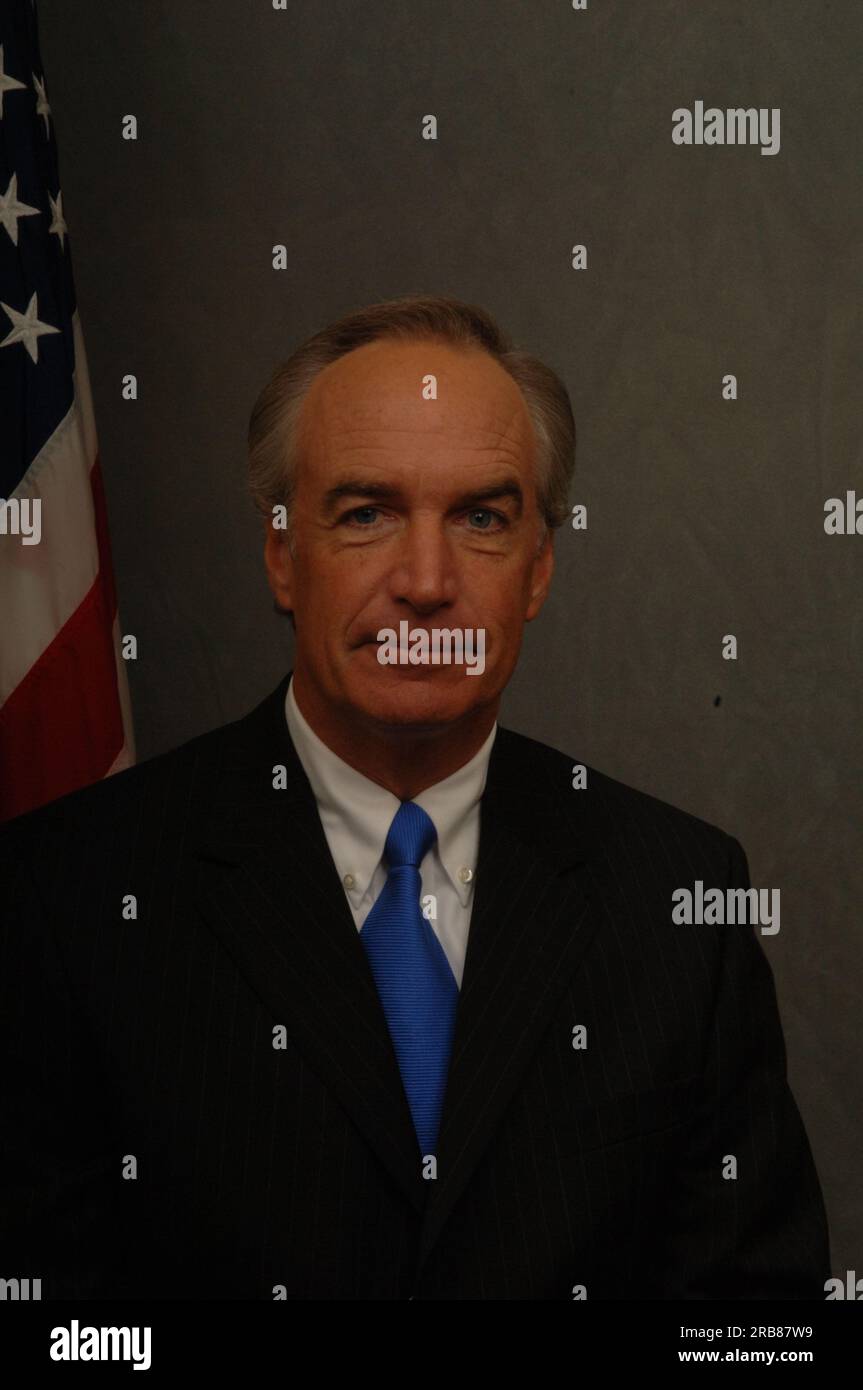 Official portrait of Secretary Dirk Kempthorne Stock Photo - Alamy