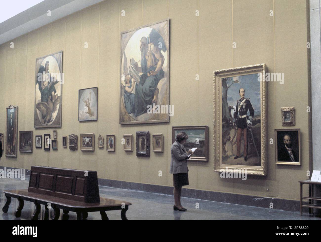 ROSALES , EDUARDO. PINTOR ESPAÑOL . MADRID 1836 - 1873. SALA DE LA ...