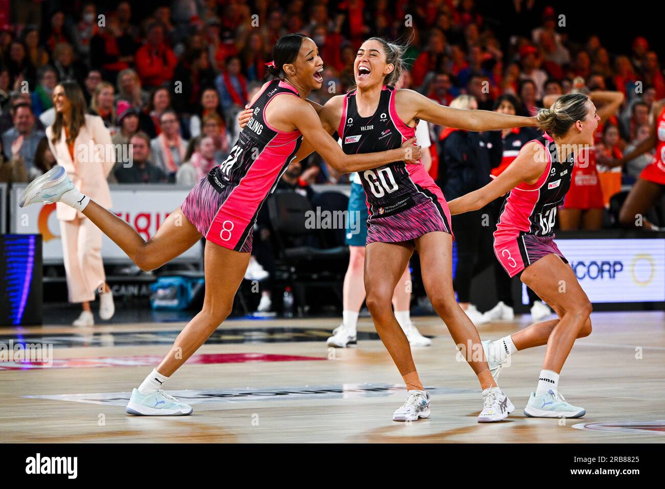 Melbourne, Australia. 08th July, 2023. (L-R) Shamera Sterling of the ...