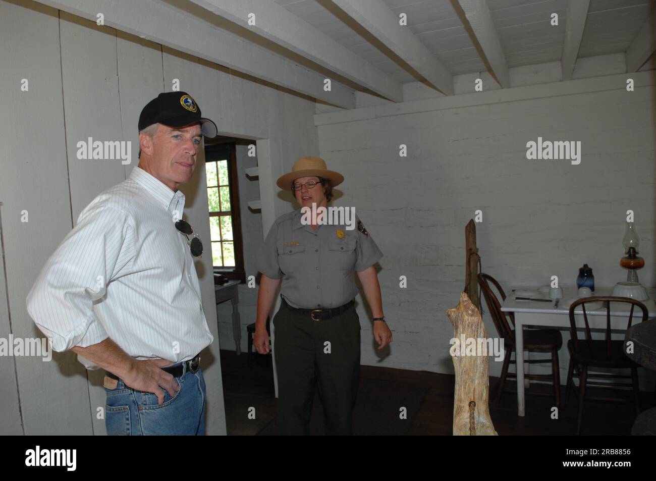 Visit of Secretary Dirk Kempthorne and aides to Theodore Roosevelt ...