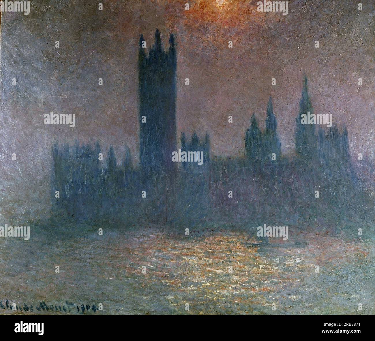 MONET , CLAUDE. PINTOR FRANCES . 1840 - 1926. " EL PARLAMENTO DE ...