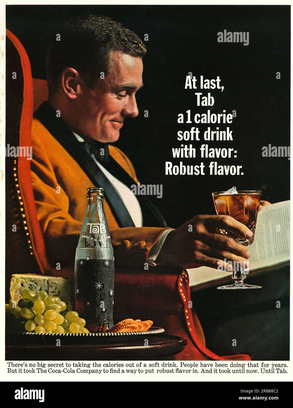 Vintage Tab diet cola advert in a Journal magazine, 1965 Stock Photo ...