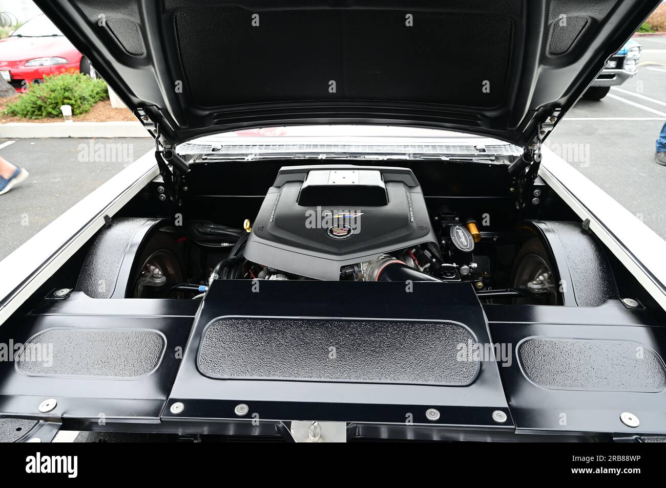 1959 Cadillac with modern engine Stock Photo - Alamy