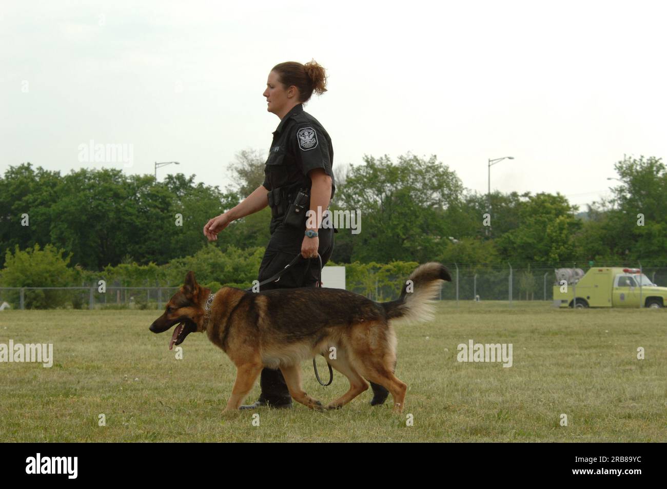 Law enforcement canine exercises on the occasion of the U.S. Park ...