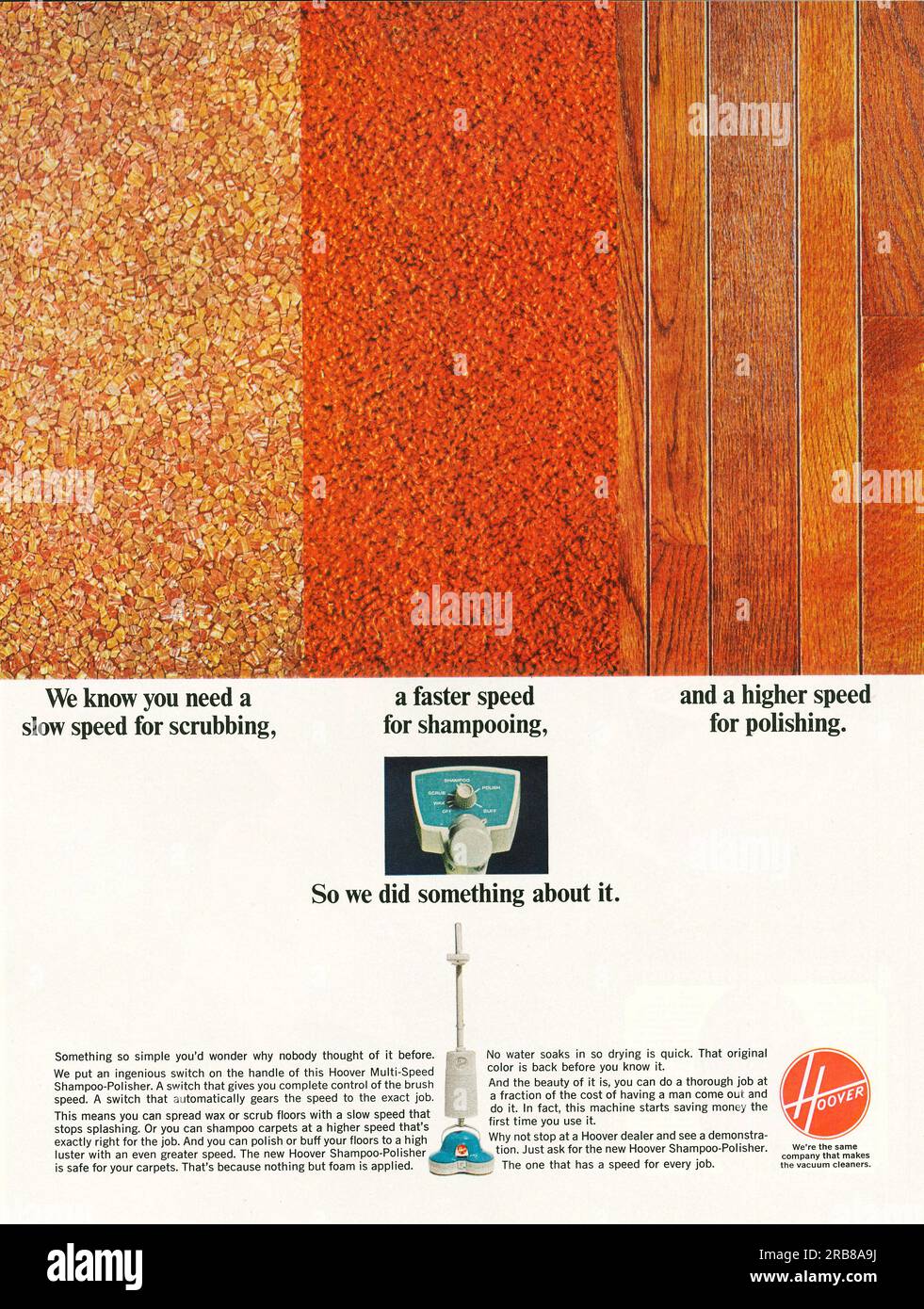 Hoover Vacuum Cleaners advert in a Journal magazine, 1965 Stock Photo ...