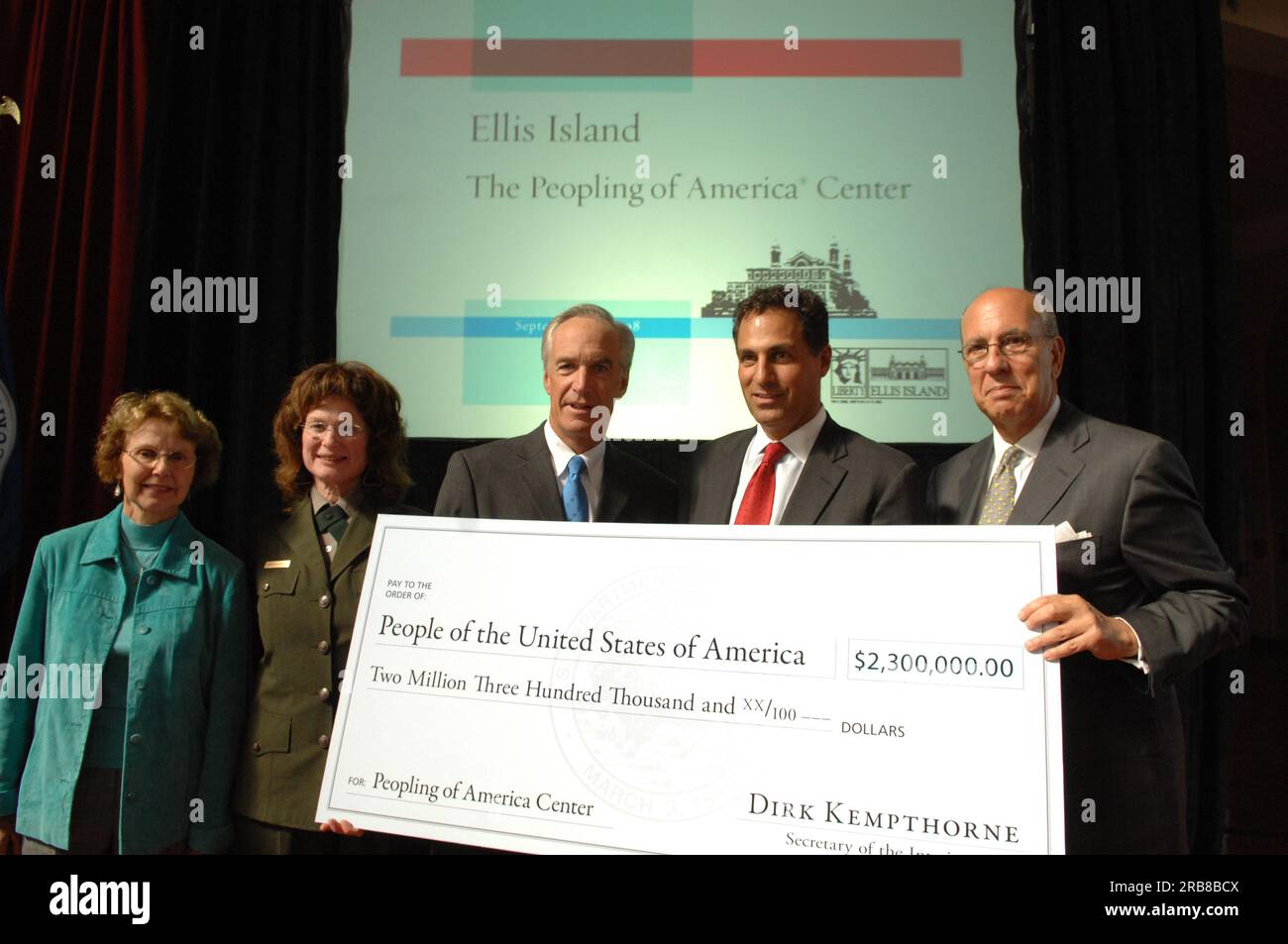 Visit of Secretary Dirk Kempthorne to the Ellis Island Immigration ...