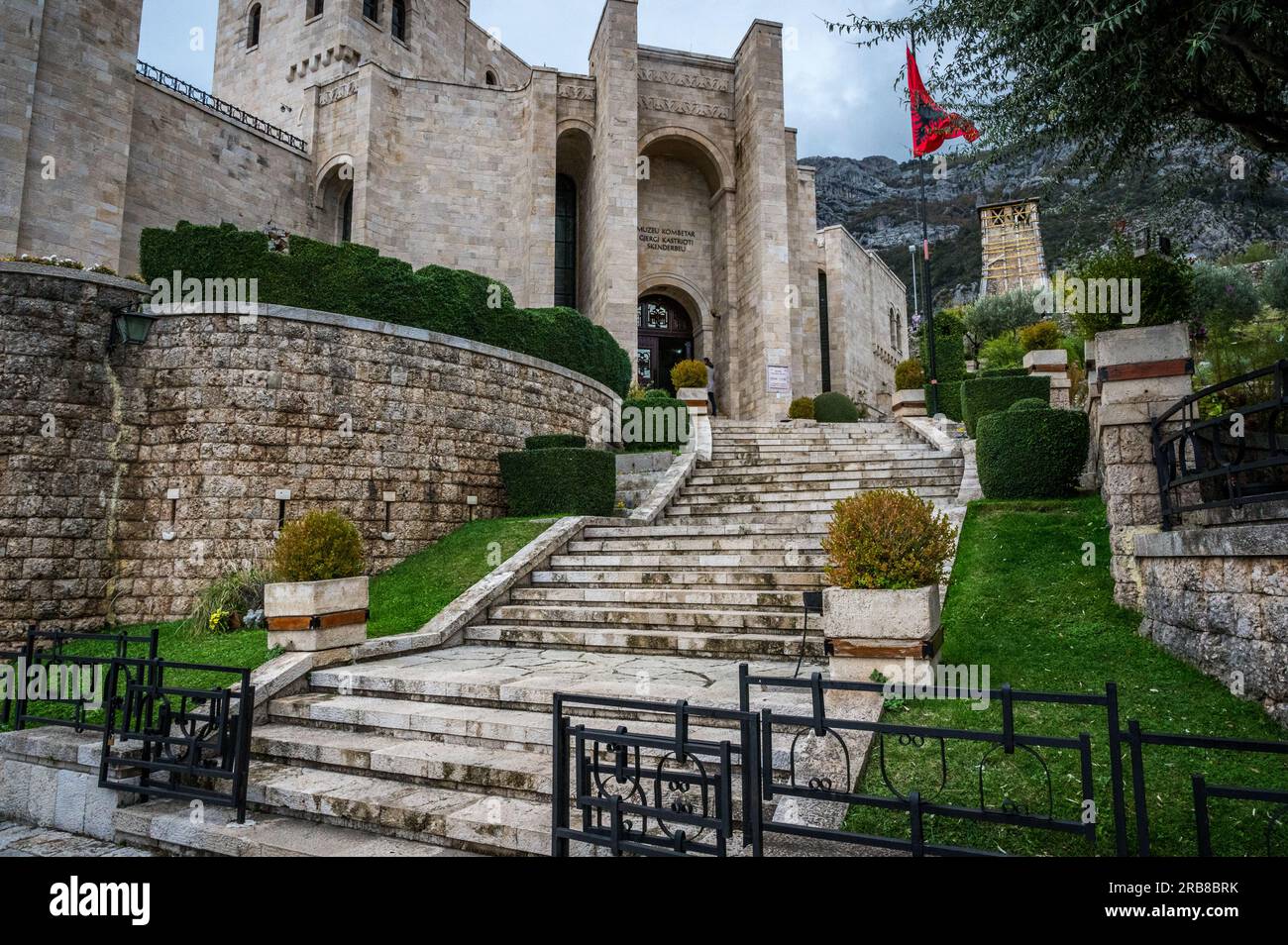 Castle Kruje, Kruje Albania, Skanderbeg Museum, Albania, Europe Stock ...