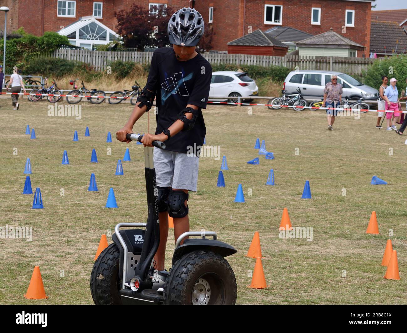 Kesgrave, Suffolk - 8 July 2023 : Hot summer day for pepple at the Fun ...