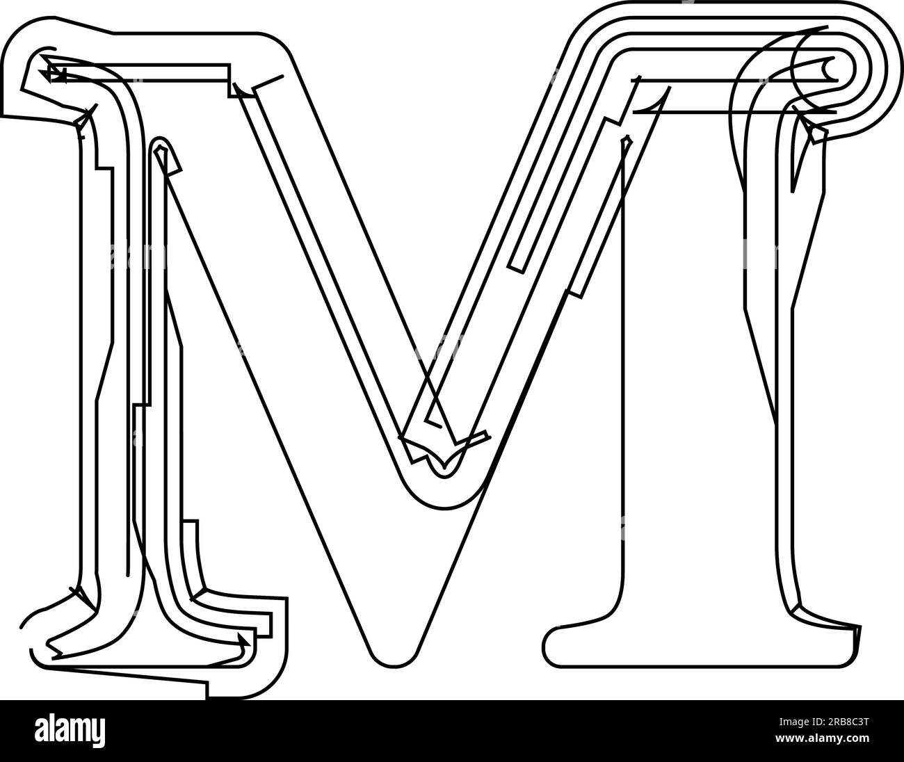 M architectural style Stock Vector Images - Alamy