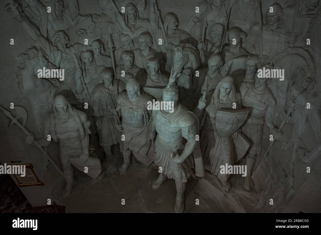 Interior of Skanderbeg Museum in Kruje (National hero Gjergj Kastrioti ...