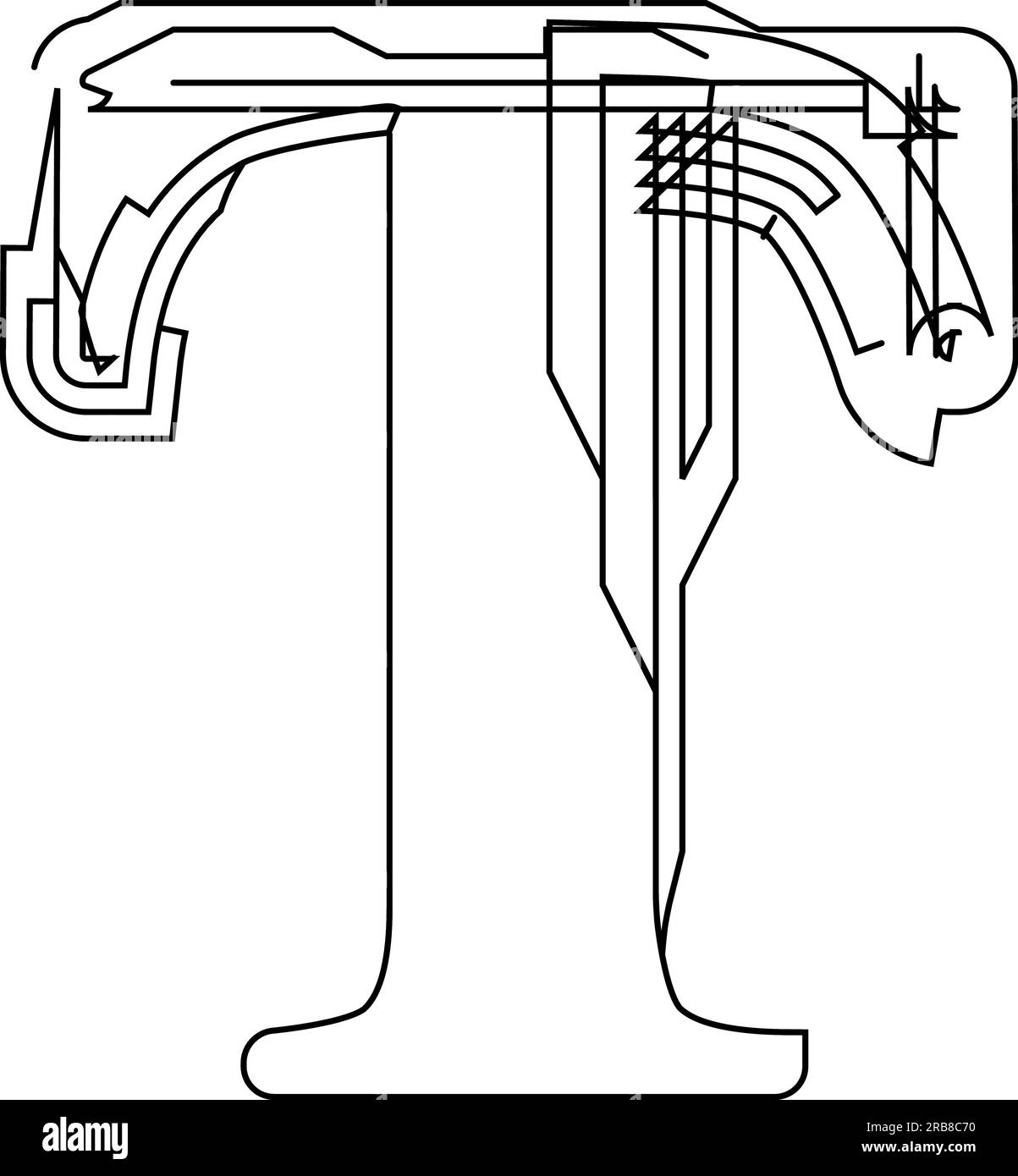 Letter t wireframe Black and White Stock Photos & Images - Alamy