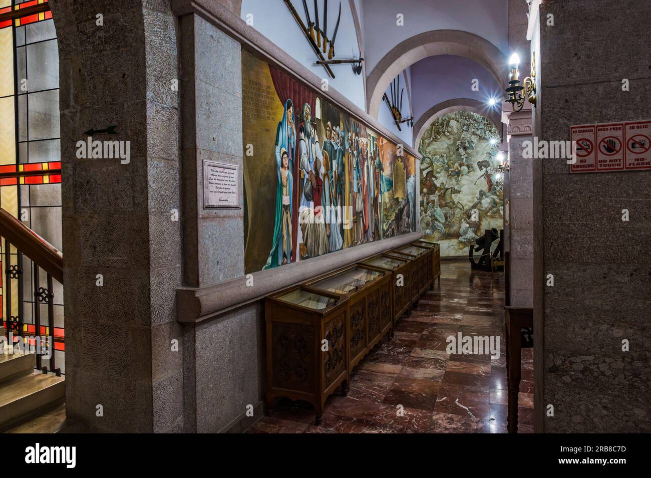 Interior of Skanderbeg Museum in Kruje (National hero Gjergj Kastrioti ...