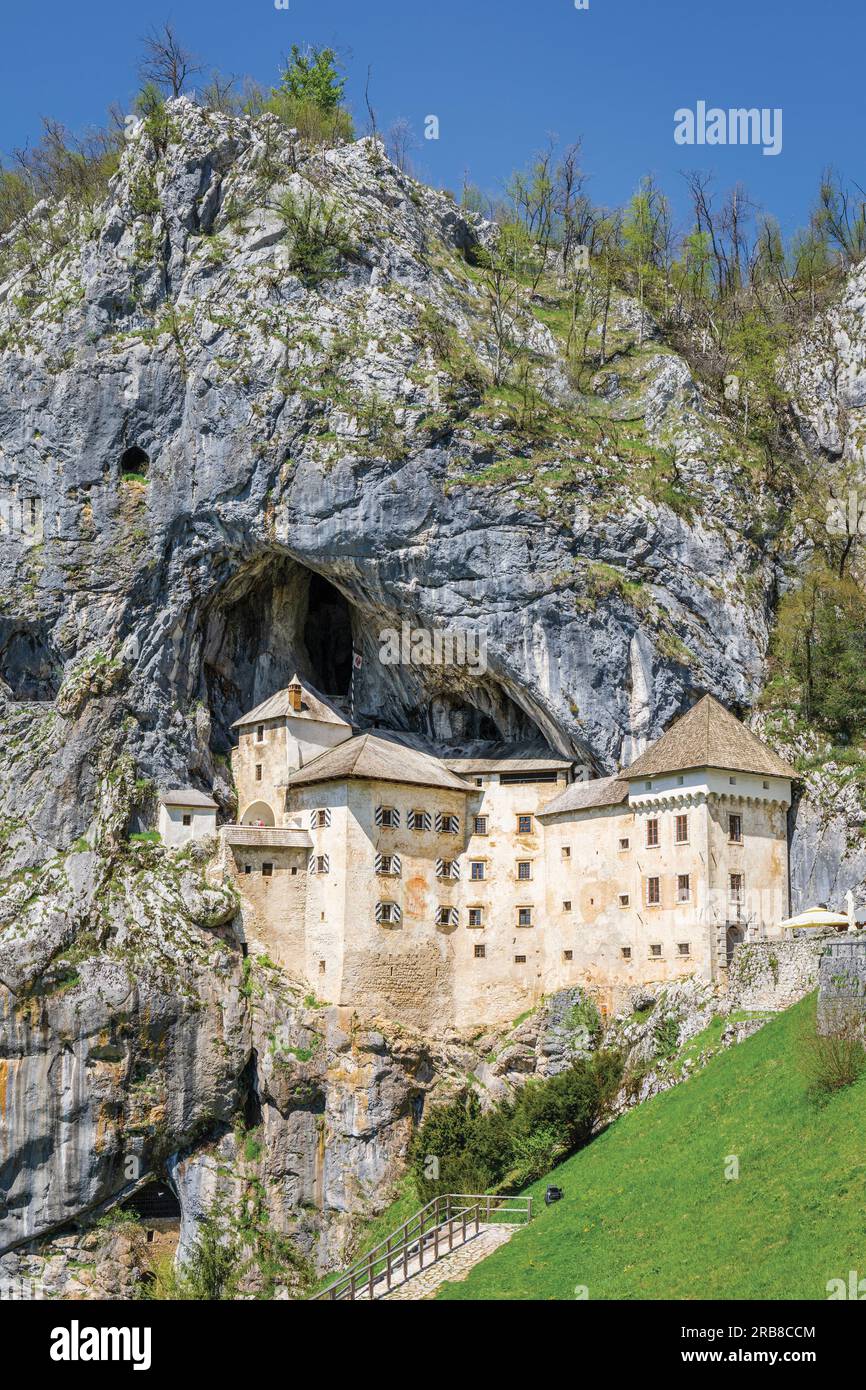 Predjama, Inner Carniola, Slovenia. Predjama Castle, built into the ...