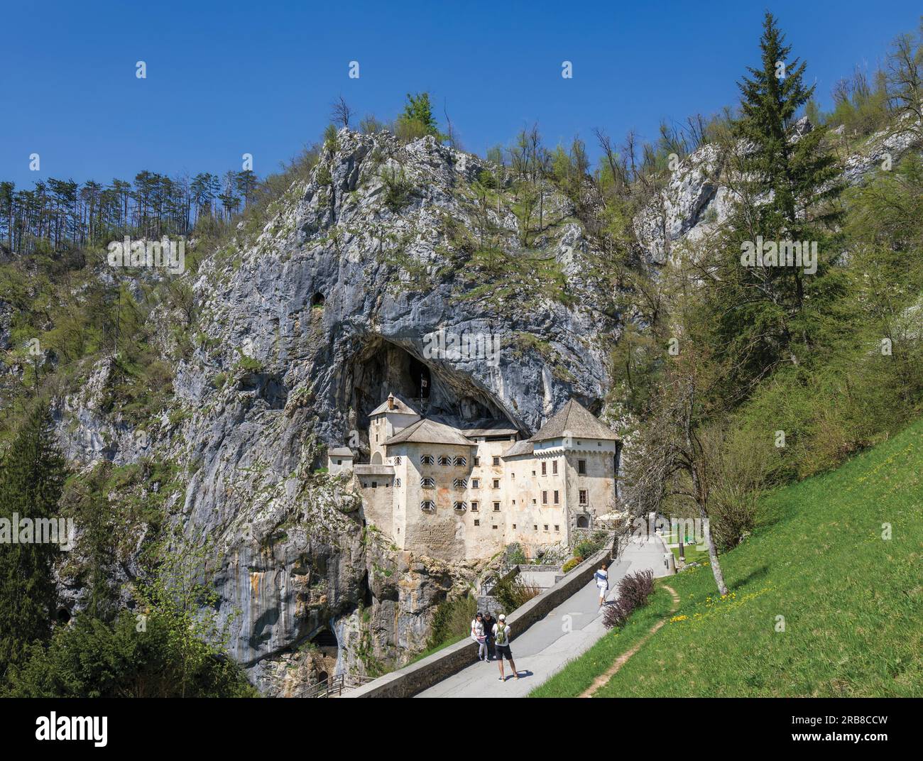 Predjama, Inner Carniola, Slovenia. Predjama Castle, built into the ...
