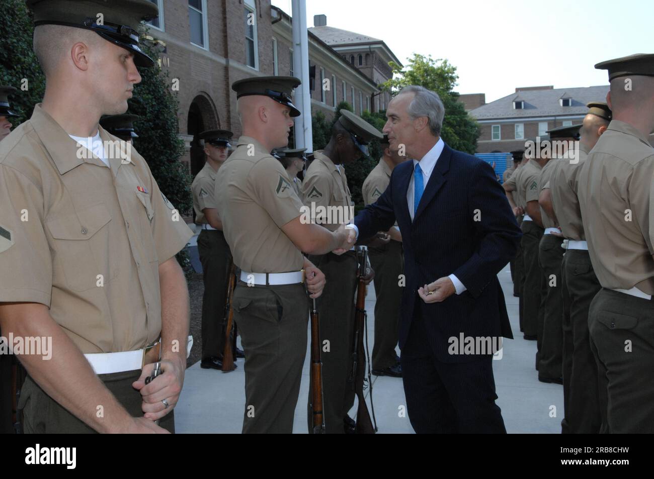 Visit of Secretary Dirk Kempthorne to the Marine Barracks, Washington ...