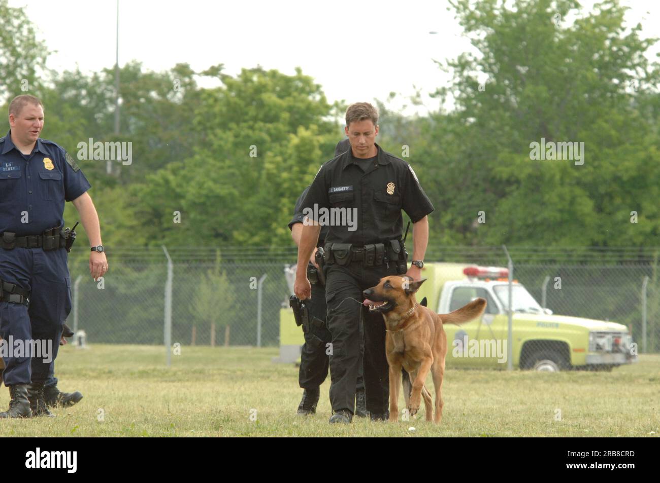 Law enforcement canine exercises on the occasion of the U.S. Park ...