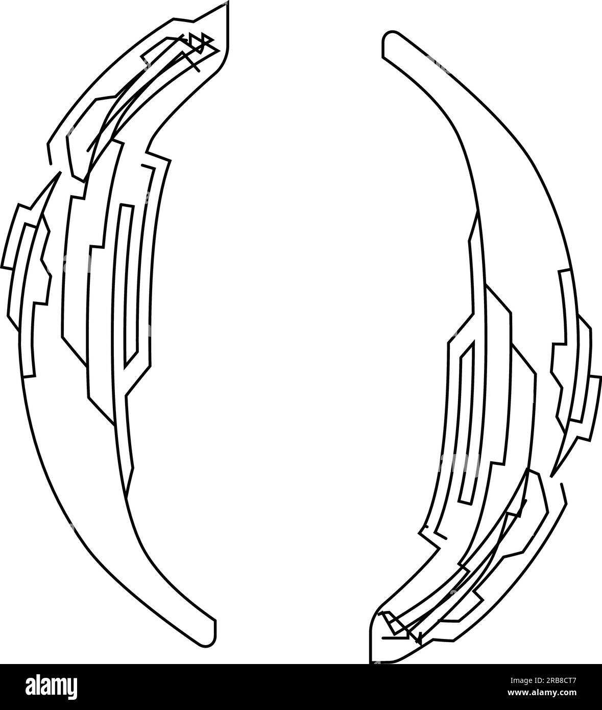 Architectural project font, technical draw style alphabet. Geometrical ...