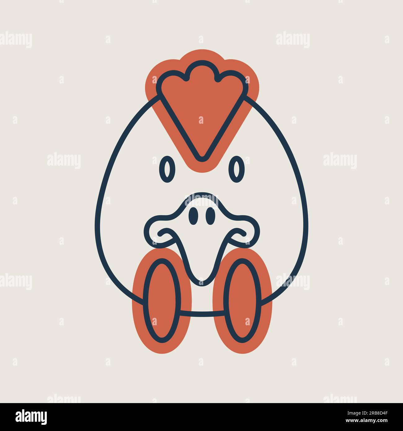 Chicken isolated icon. Animal head vector illustration. Agriculture ...