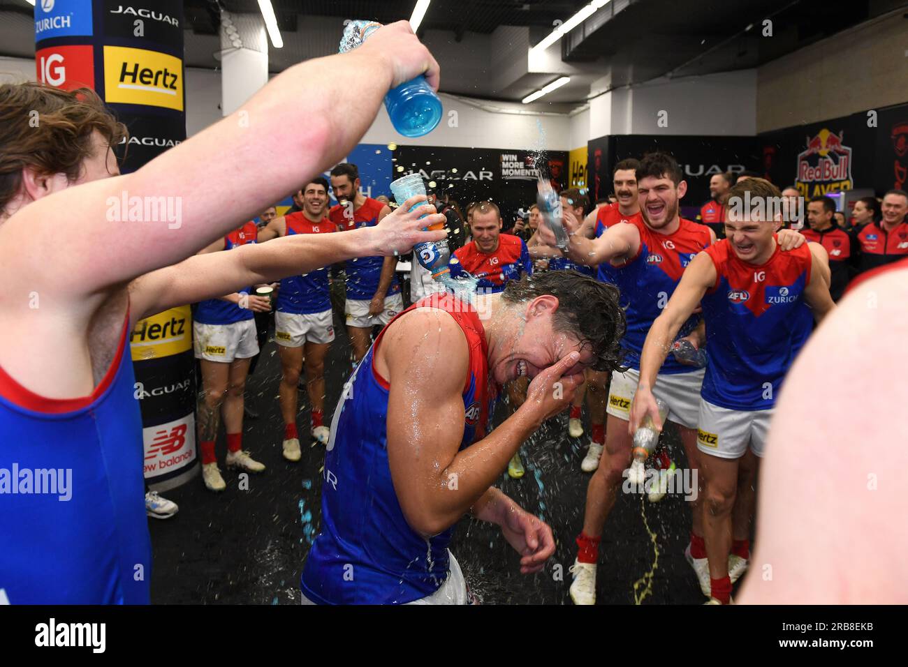 Melbourne, Australia. 08th July, 2023. Taj Woewodin of the Demons is ...