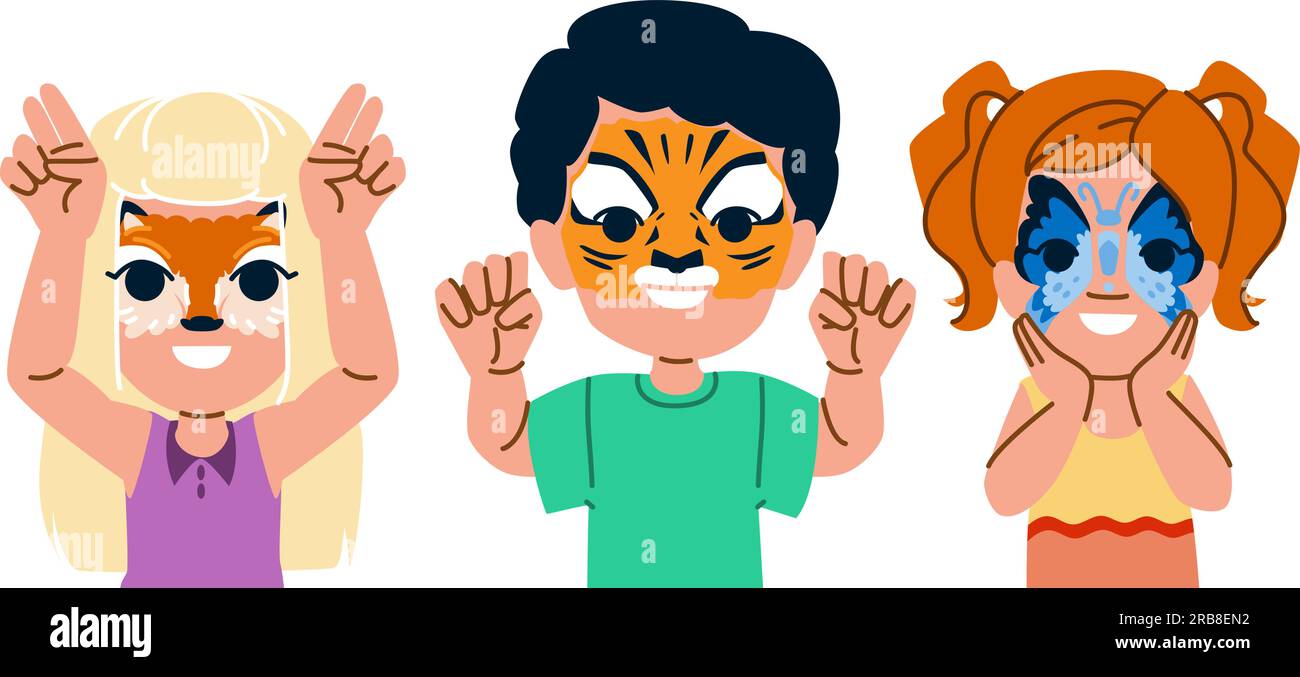 paint face painting vector Stock Vector Image & Art - Alamy