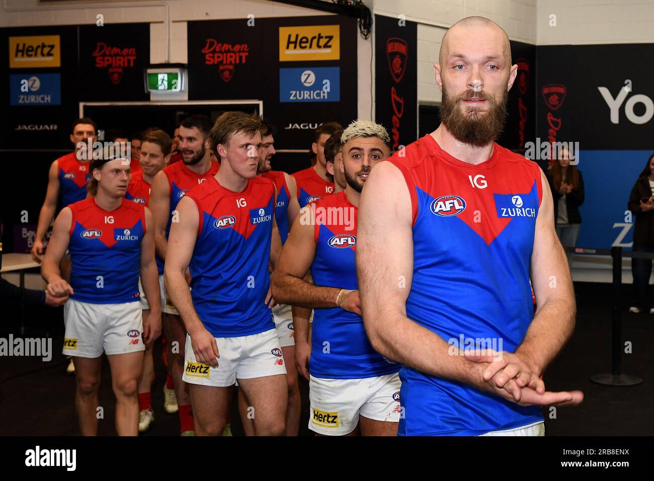 Melbourne, Australia. 08th July, 2023. Max Gawn of the Demons ...