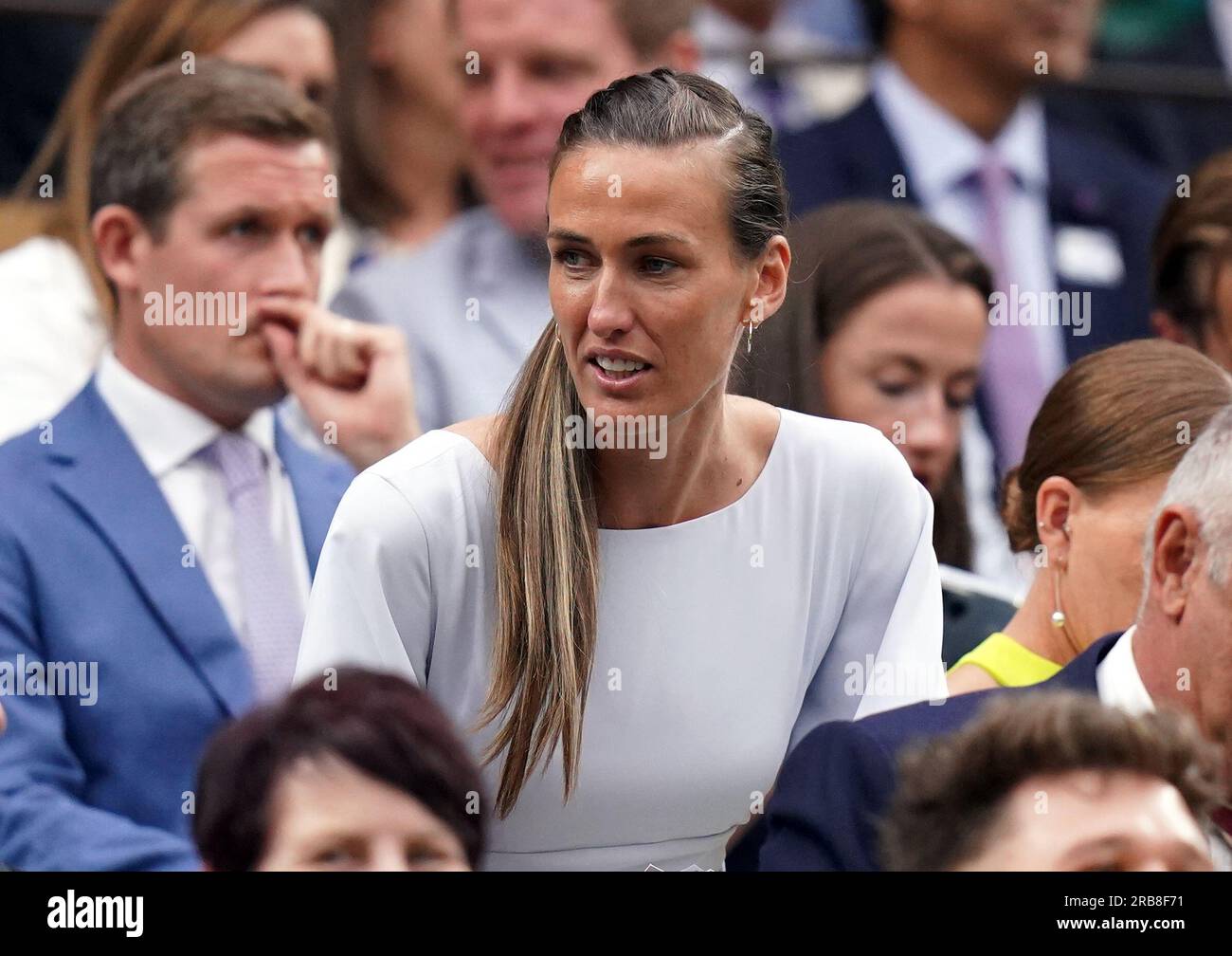 Jill Scott in the royal box on day six of the 2023 Wimbledon ...