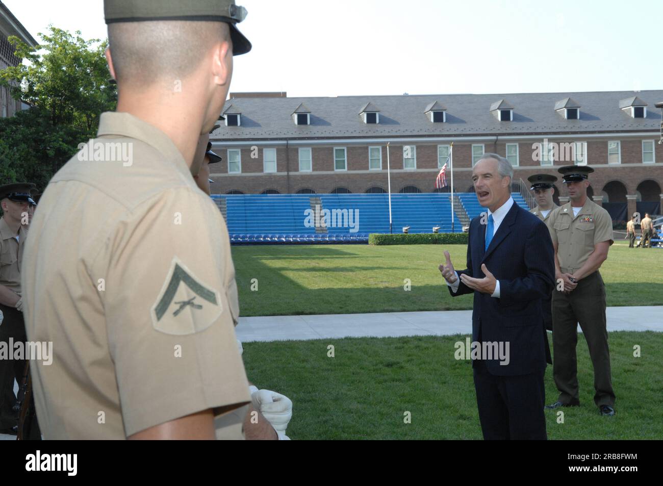 Visit of Secretary Dirk Kempthorne to the Marine Barracks, Washington ...