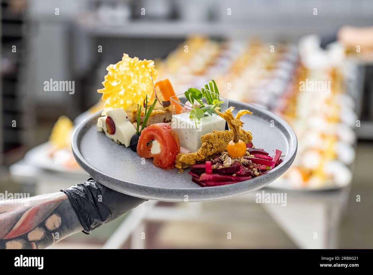 Luxury food for wedding table in fine dining restaurant Stock Photo - Alamy