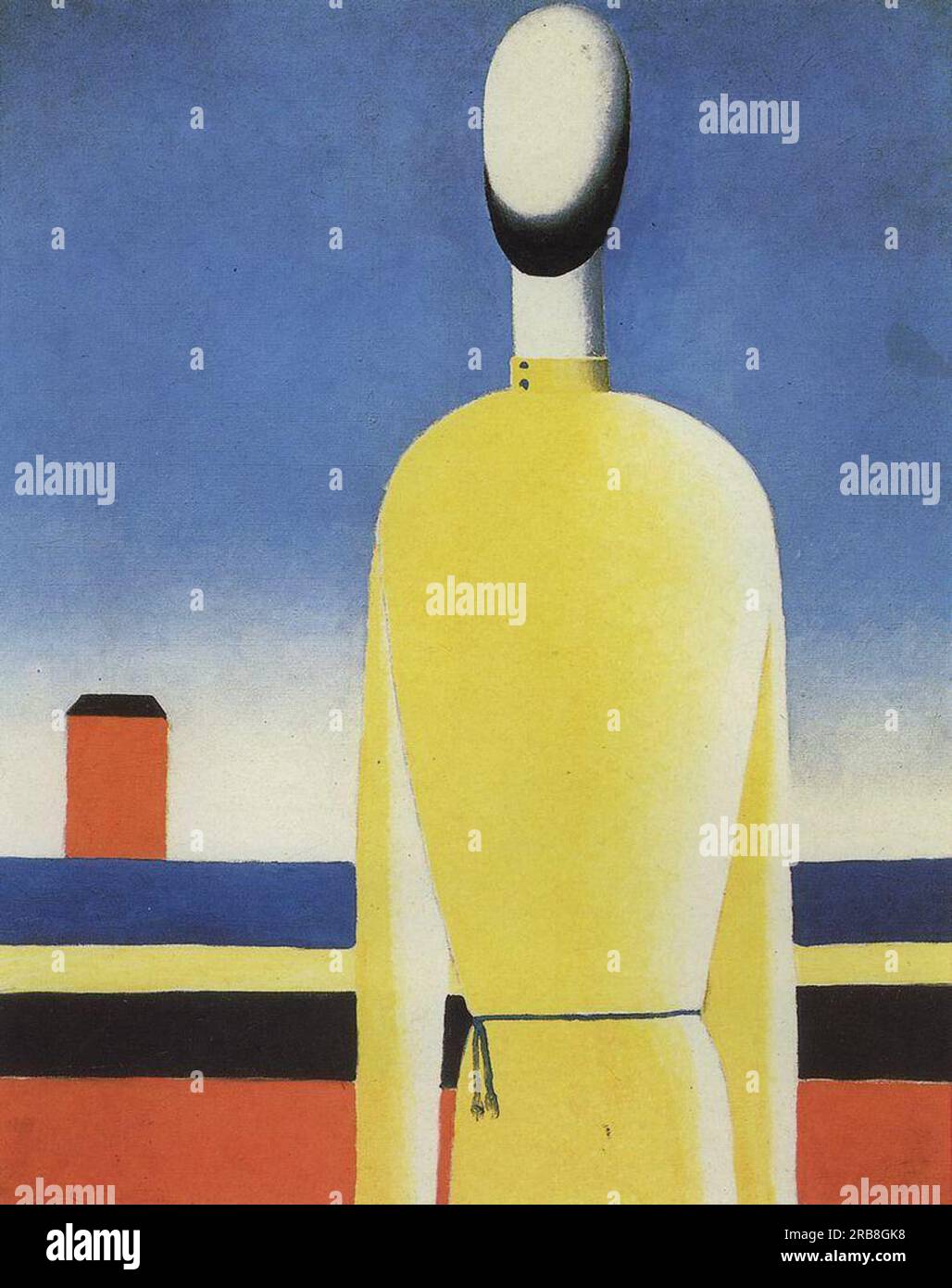 Complex Presentiment: Half-Figure in a Yellow Shirt 1932 by Kazimir ...