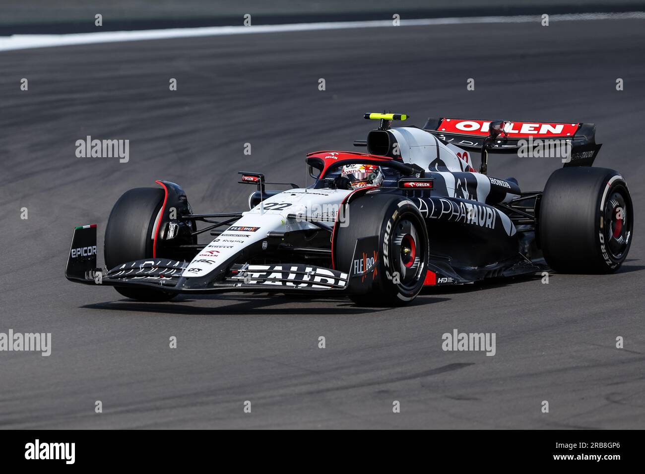 Yuki Tsunoda (JPN) of Scuderia Alphatauri team takes part in the the ...