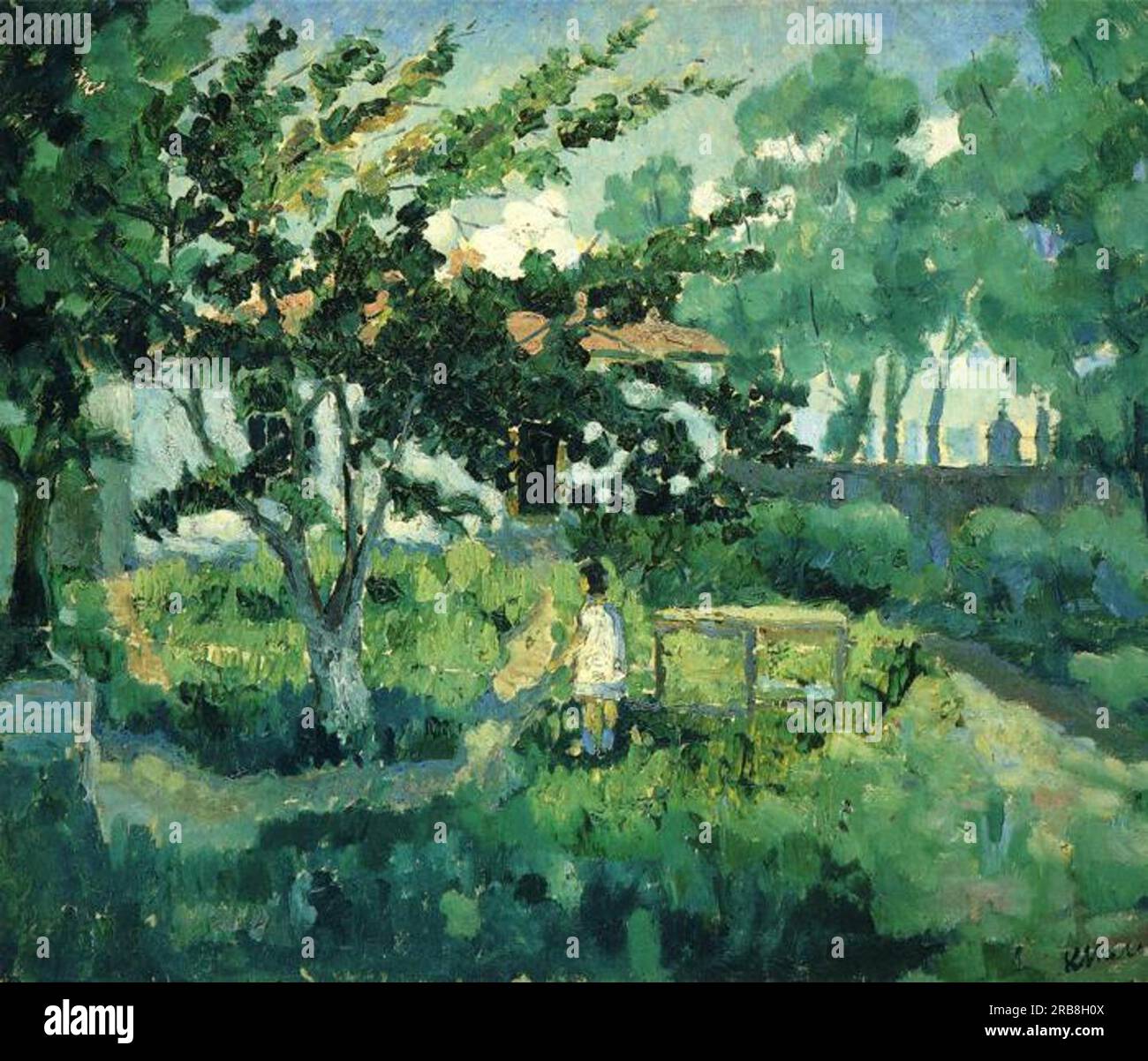 Summer Landscape by Kazimir Malevich Stock Photo - Alamy