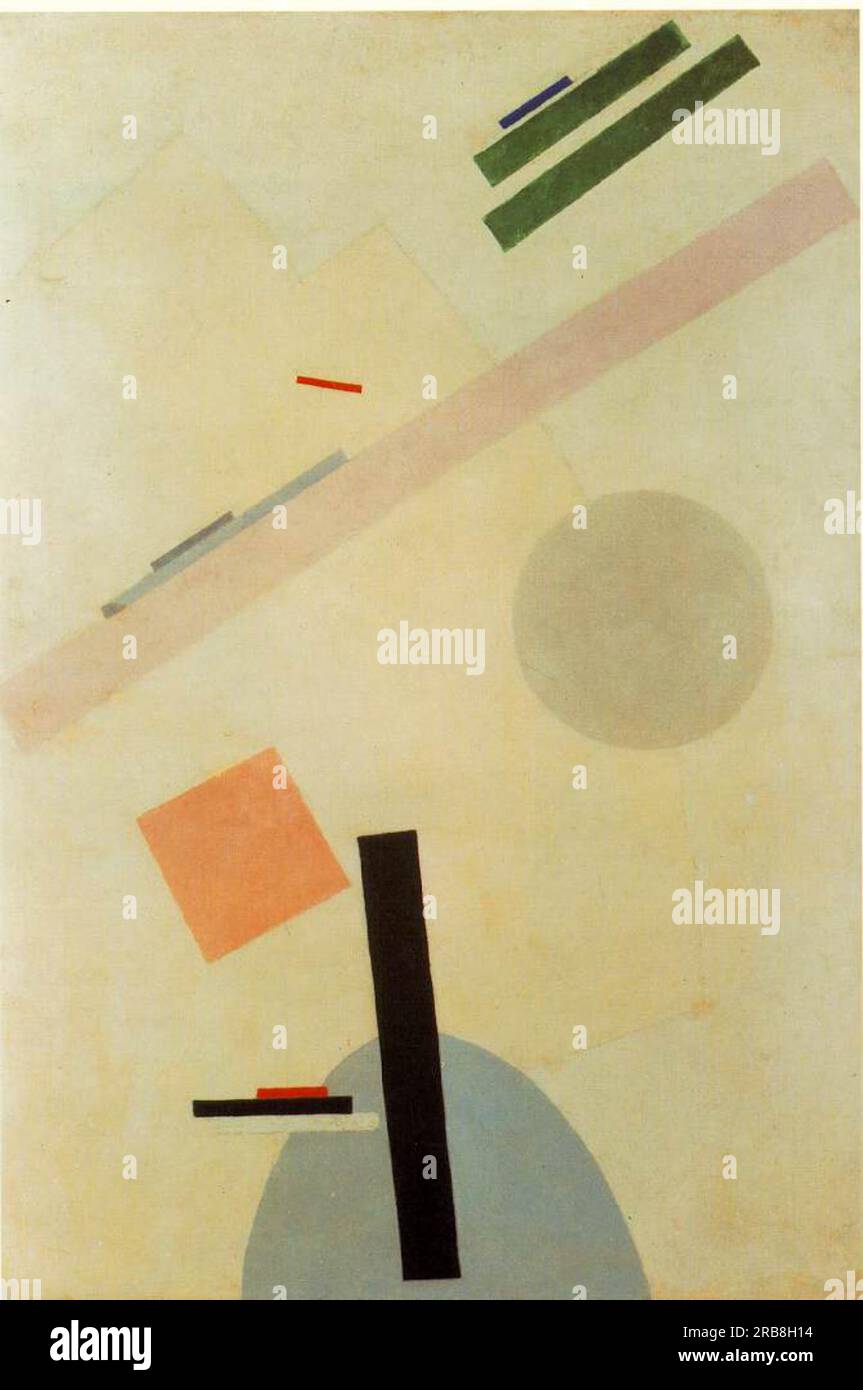 Suprematist Painting 1917 by Kazimir Malevich Stock Photo - Alamy