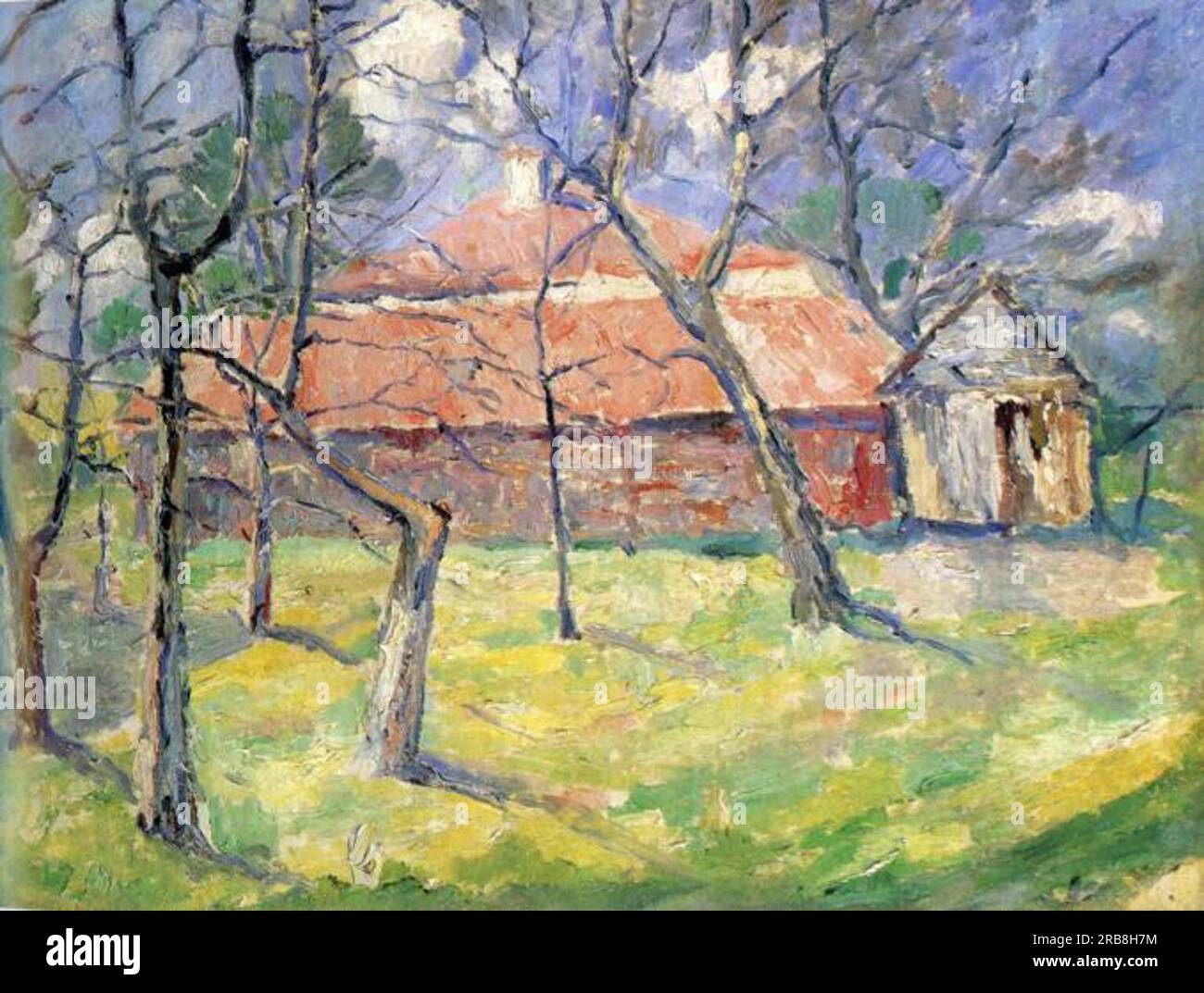 Landscape near Kyiv 1930 by Kazimir Malevich Stock Photo - Alamy
