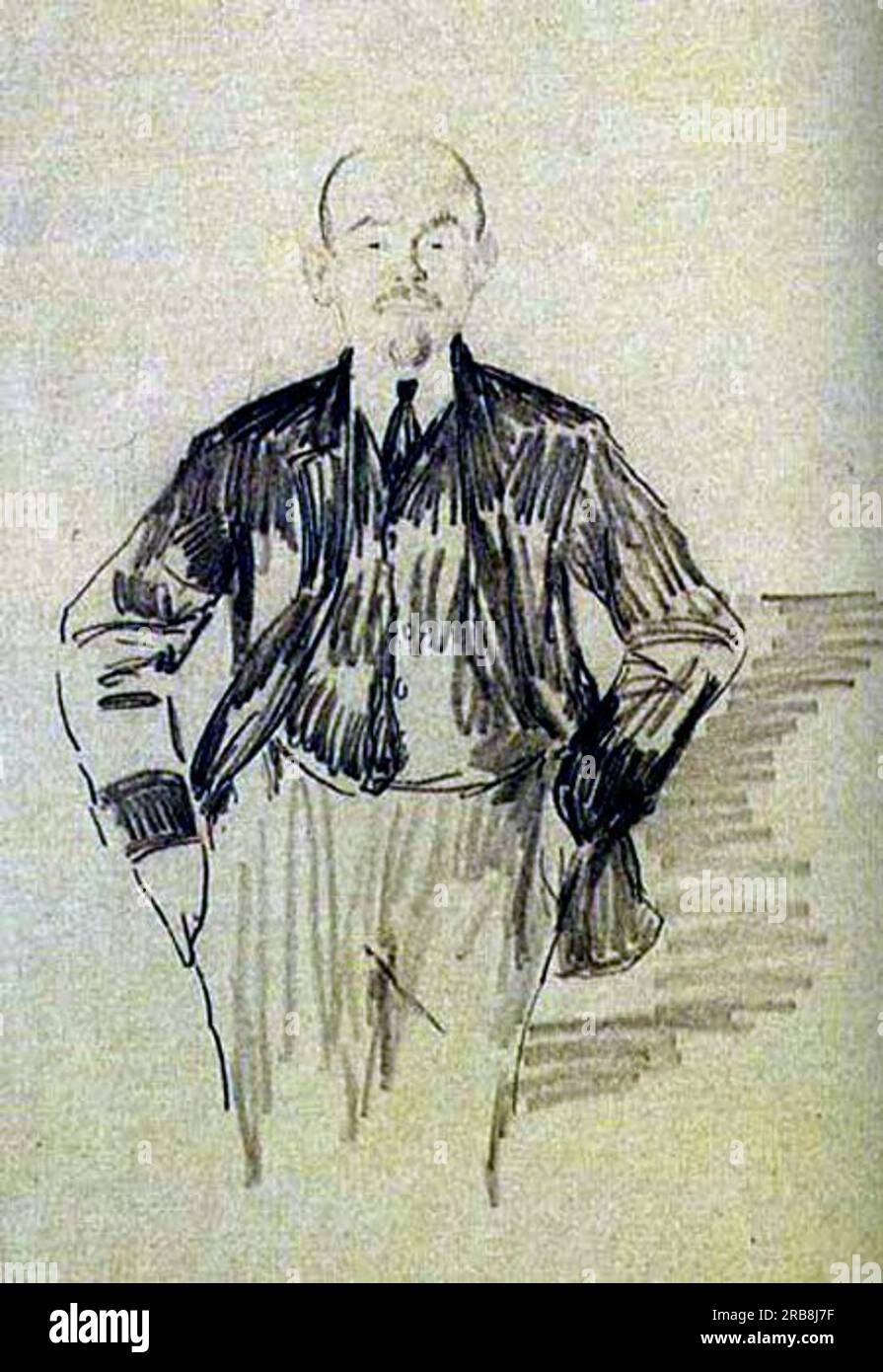 Lenin 1920 by Filipp Malyavin Stock Photo - Alamy