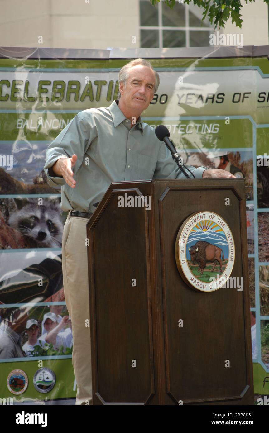 Ceremonial planting of blight-resistant American chestnut tree, outside ...