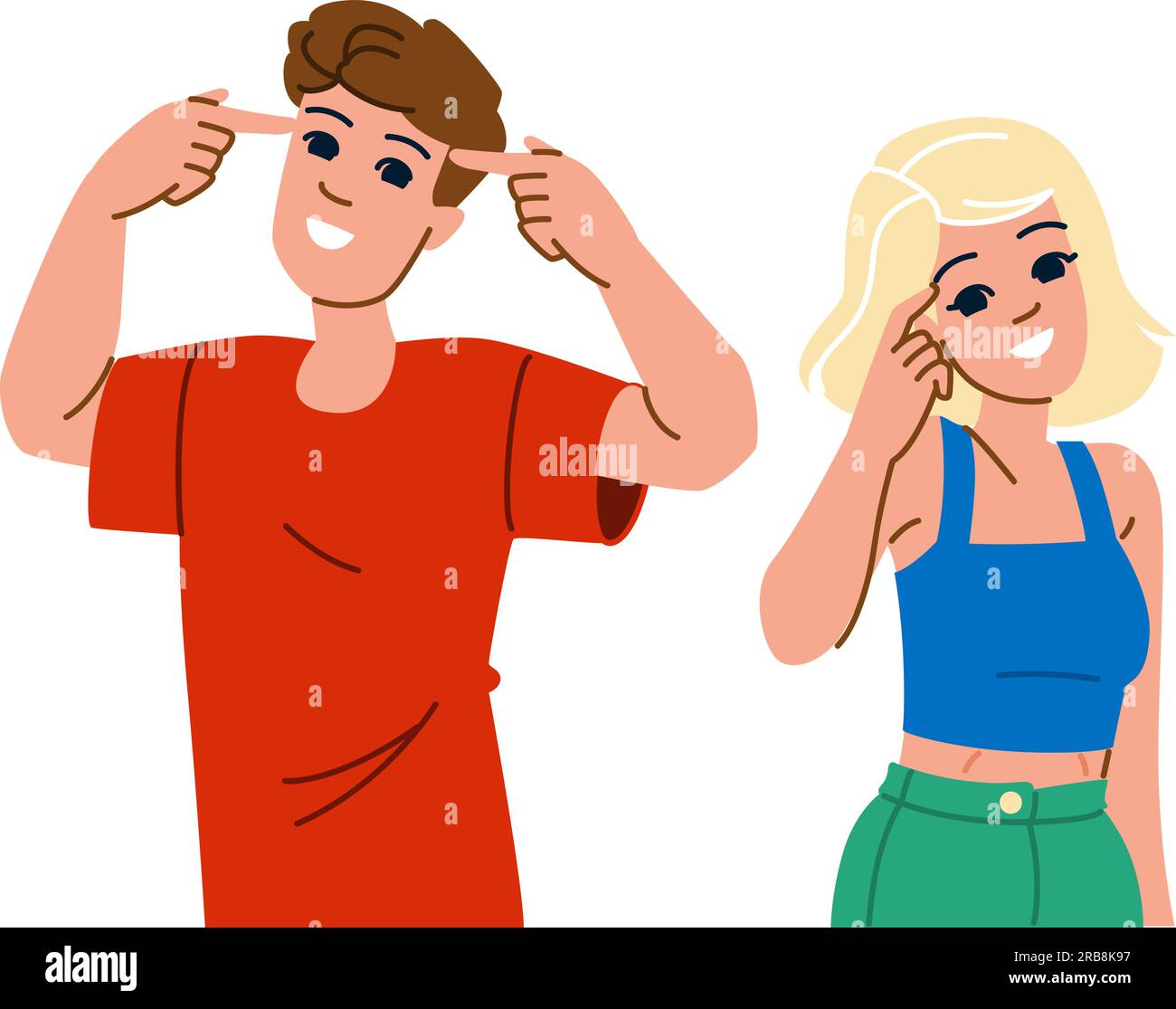think thinking positive vector Stock Vector Image & Art - Alamy