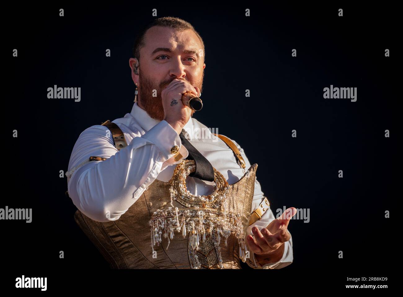 Madrid, Spain. 07th July, 2023. Sam Smith, British singer-songwriter ...