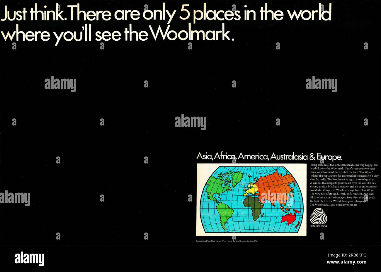 Woolmark ad hi-res stock photography and images - Alamy