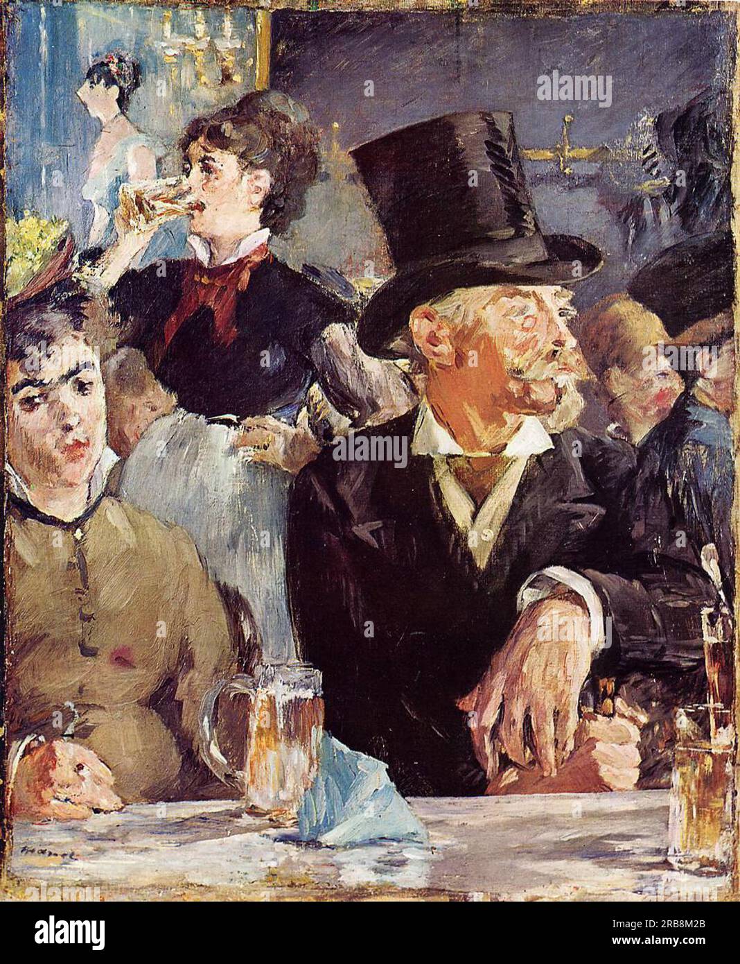 At the Cafe-Concert c.1879; Paris, France by Edouard Manet Stock Photo ...