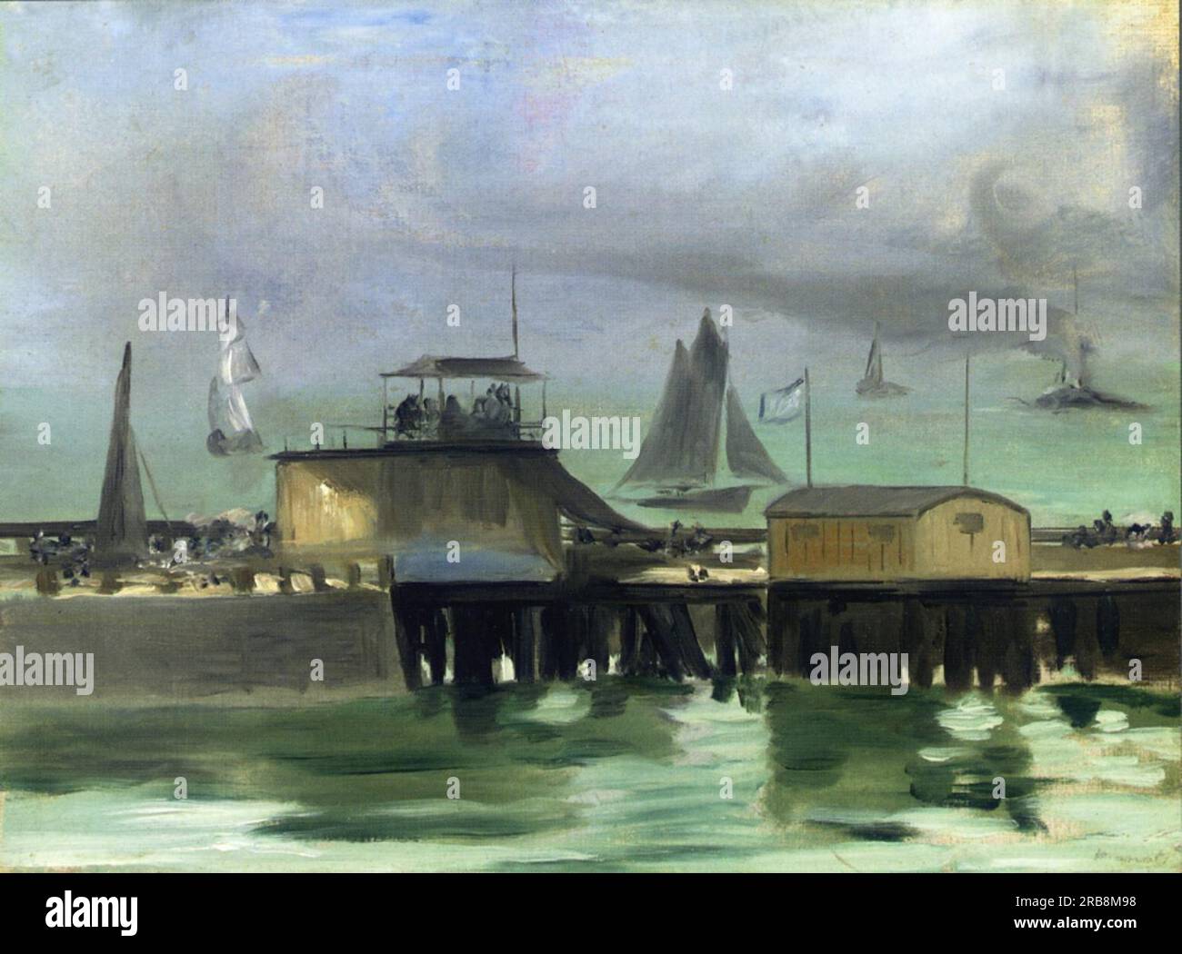 The Jetty at Boulogne 1869; Paris, France by Edouard Manet Stock Photo ...