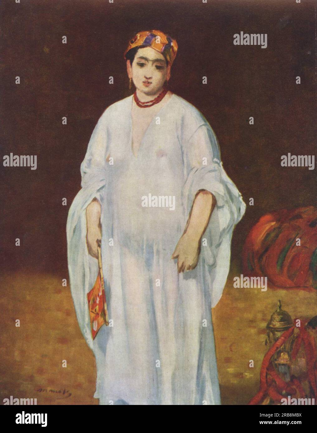 Young Woman in Oriental Garb 1871; Paris, France by Edouard Manet Stock ...