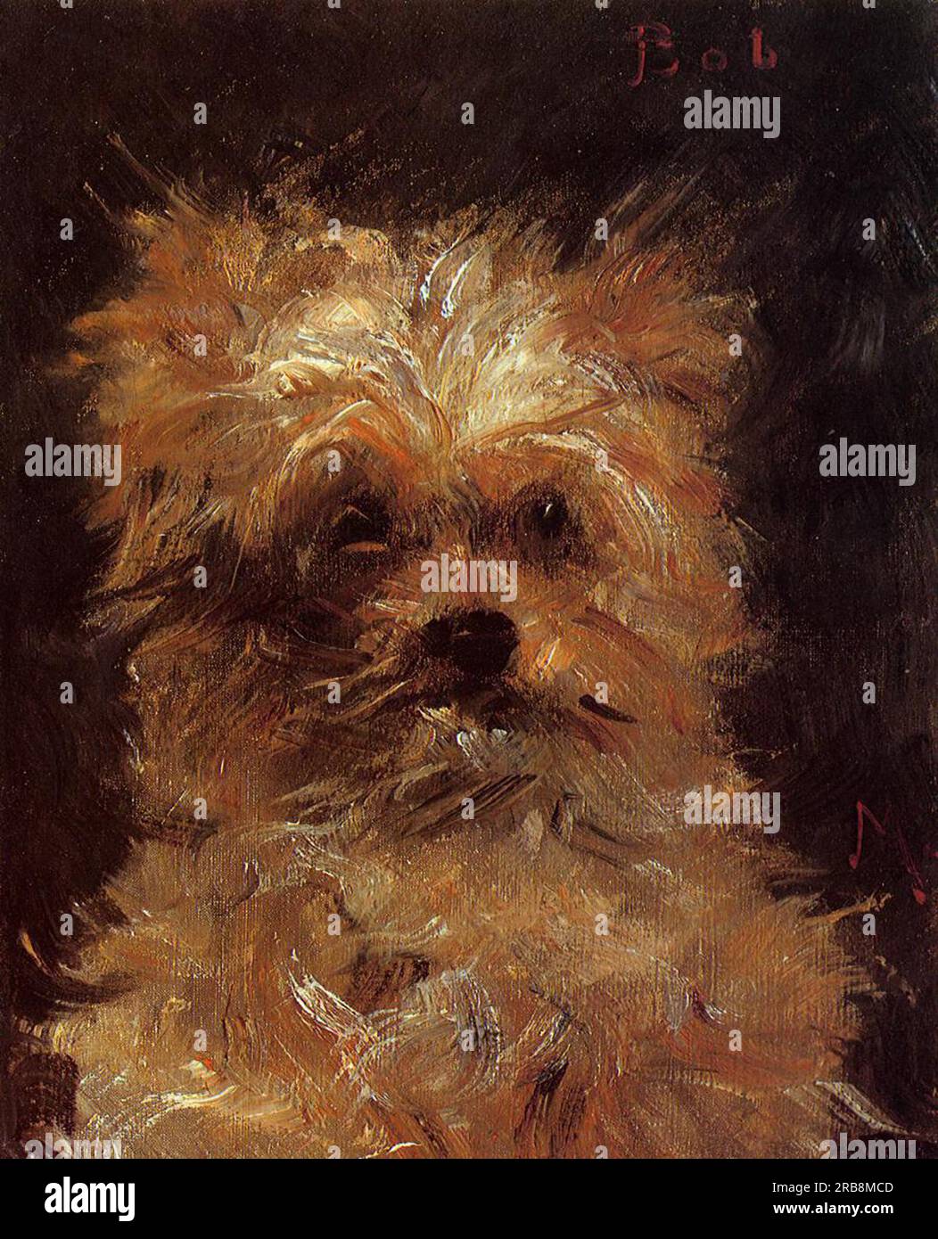 Head of a Dog 1876; Paris, France by Edouard Manet Stock Photo - Alamy