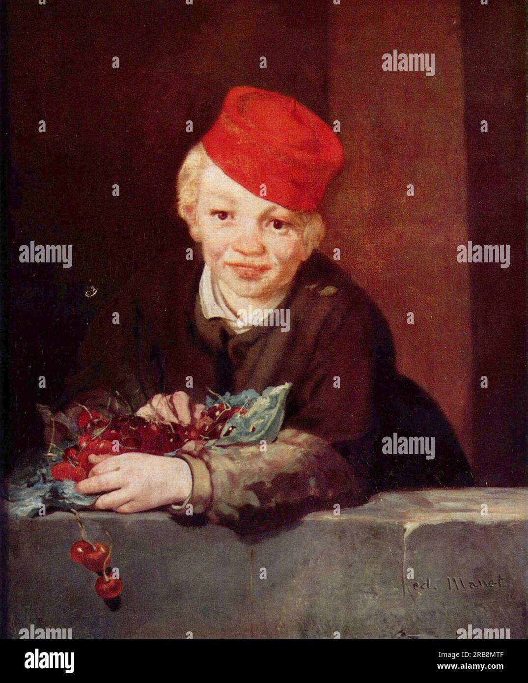 Boy with cherries édouard manet hi-res stock photography and images - Alamy