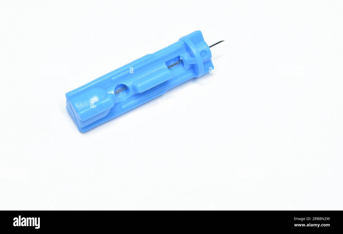 Needles for Adjustable Lancing device pen for blood glucose kit Stock ...