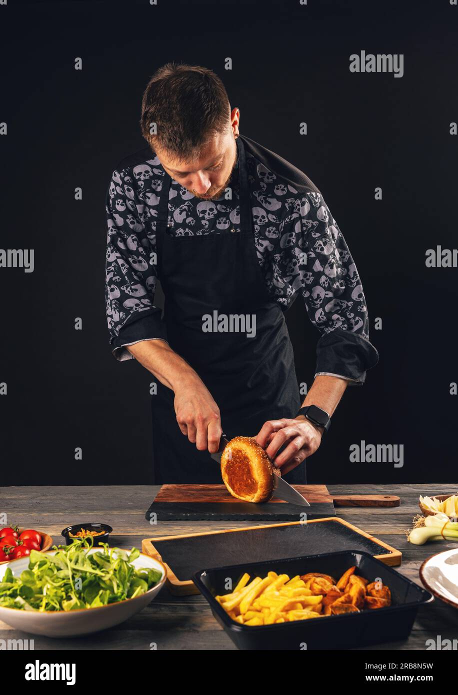 Burger chef hi-res stock photography and images - Alamy