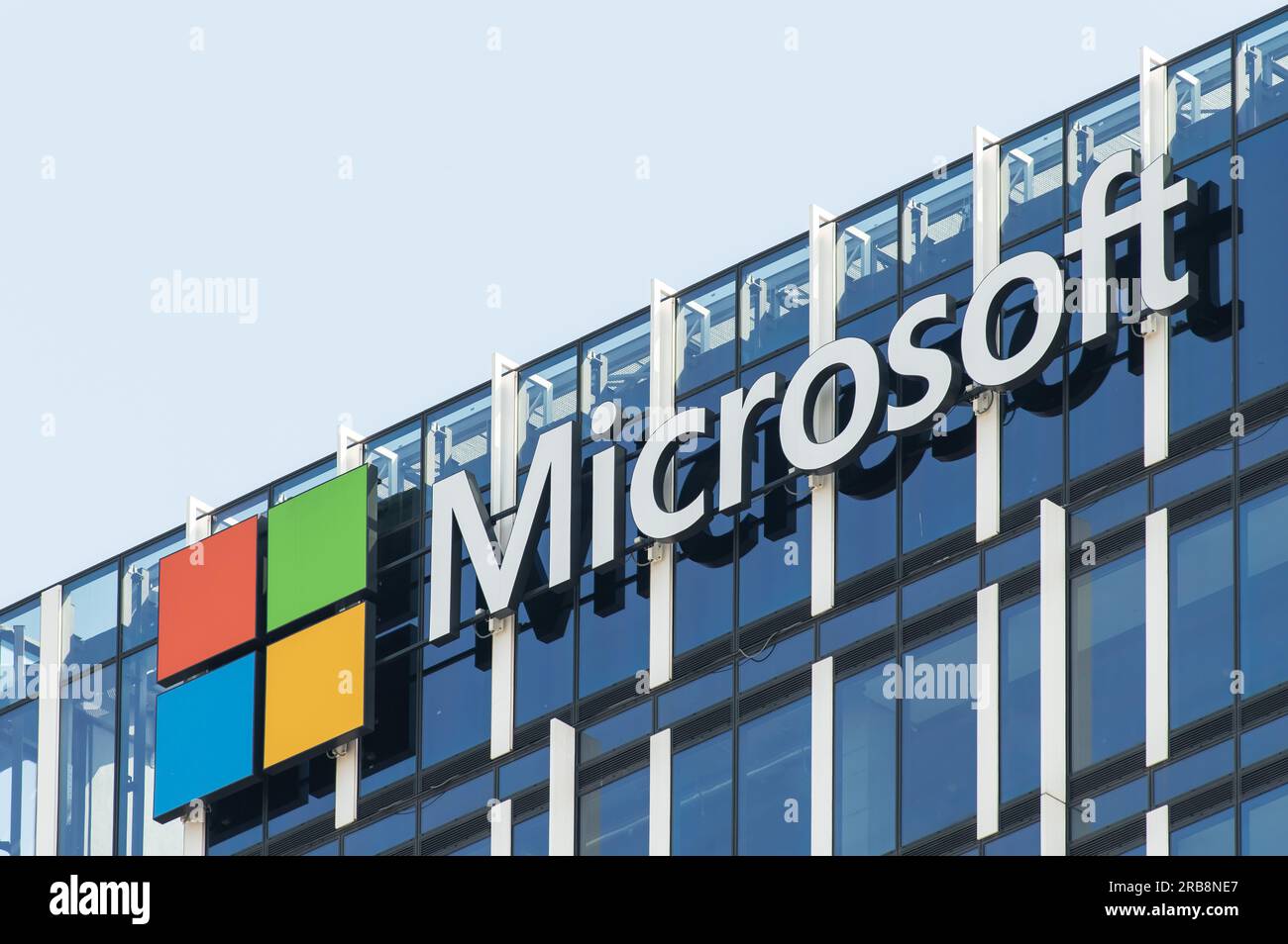 SYMBOL - 07 July 2023, Serbia, Belgrad: The logo of the international ...